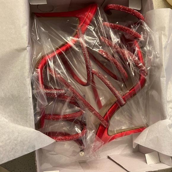 Shoes | Sexy Red Wrap Around Heels | Poshmark